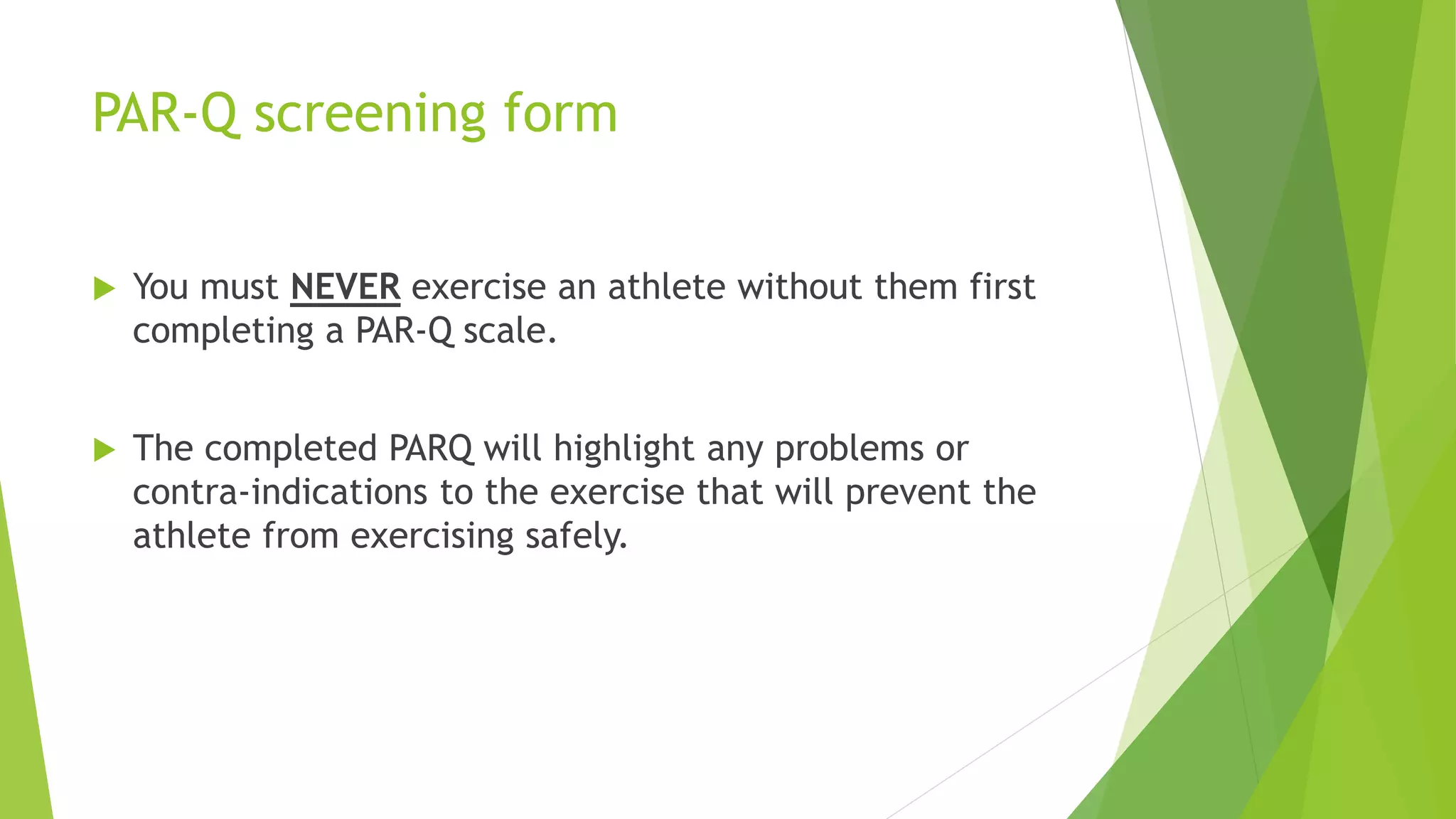 Par-Q ppt Dr. Mumux | PPTX