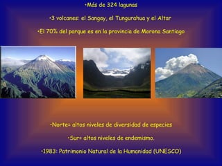 Parque Nacional Sangay Presentation | PPT