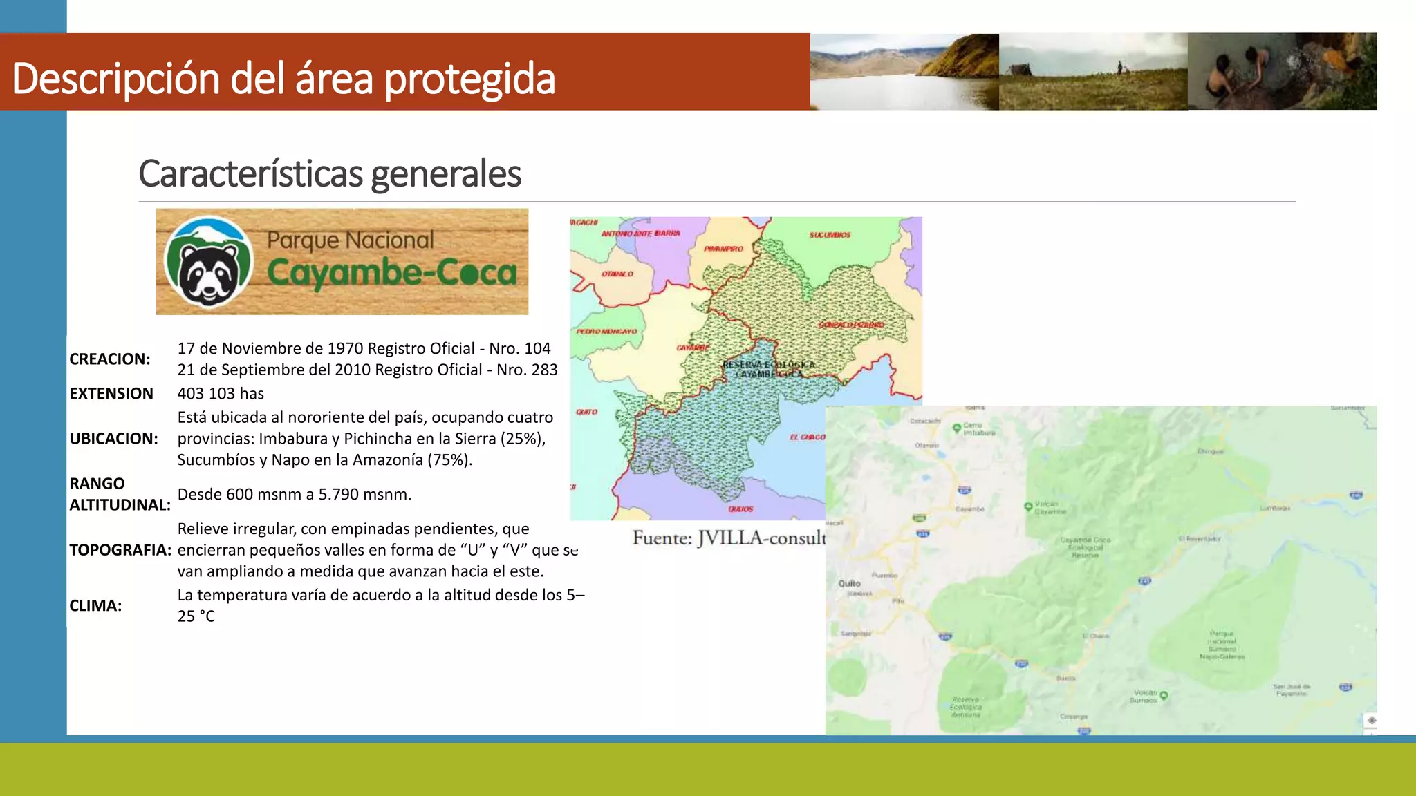 Parque Nacional Cayambe Coca - Ecuador | PPTX