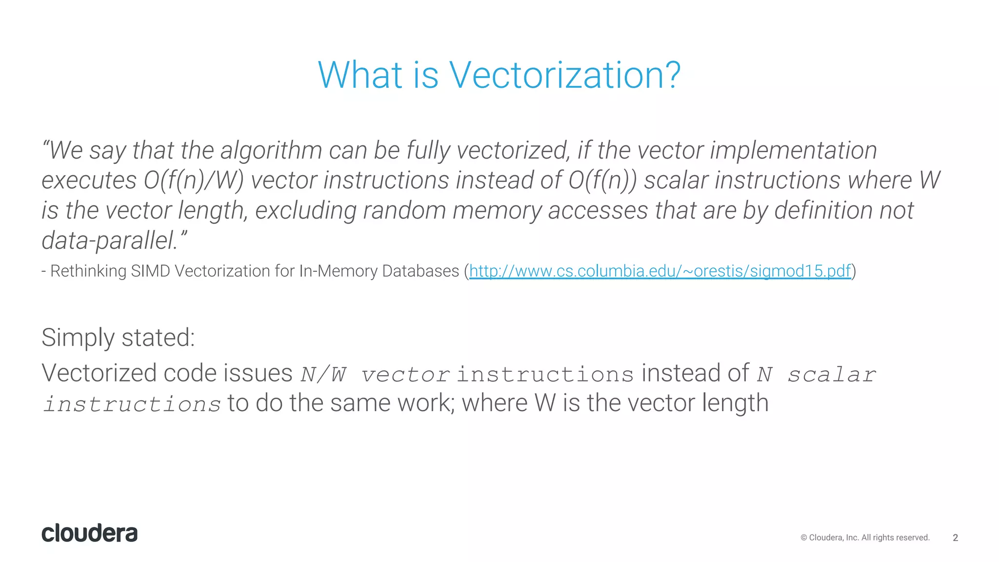 Parquet Vectorization in Hive | PPT