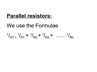 Parrellel Resistors | PPT