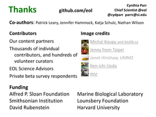 Using and extending Darwin Core for structured attribute data | PPTX