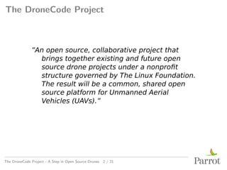 Kernel Recipes 2015 - The Dronecode Project – A step in open source drones | PPT