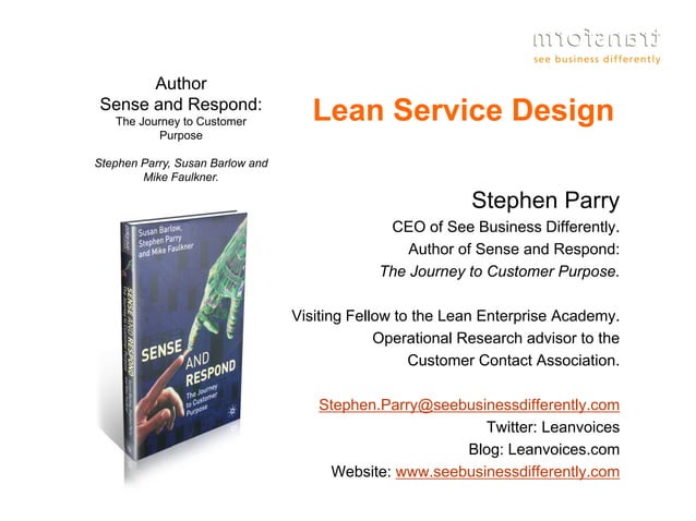 Parry Lean Service Design | PPT