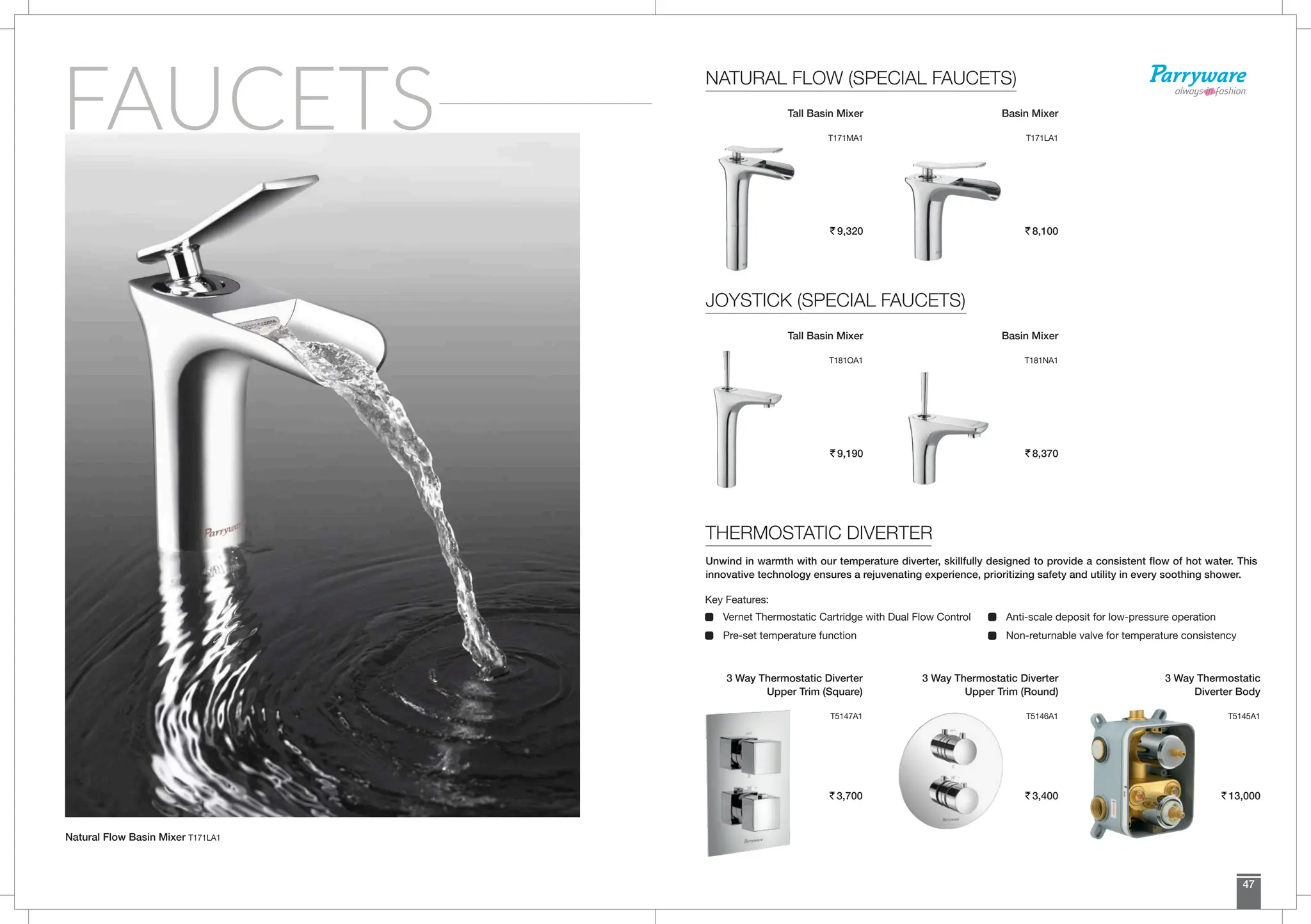 parryware product catalogue in detail for puchase | PDF