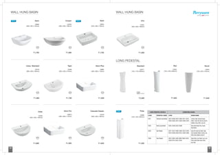 parryware product catalogue in detail for puchase | PDF