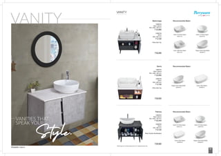 parryware product catalogue in detail for puchase | PDF