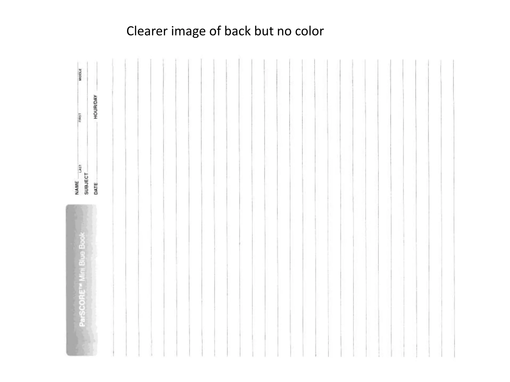 ParSCORE FORM NO. F-1712-PAR-L | PPT