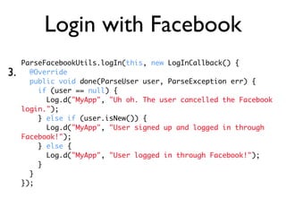 Parse - a mobile backend platform | PDF