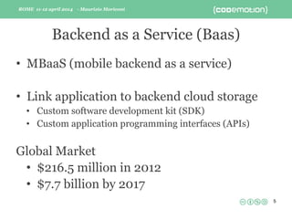Backend as a Service: Parse | PPT