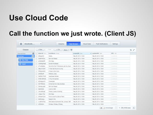 Parse cloud code | PPT