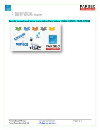 Parsec's Cisco Applications | PDF | Operating Systems | Computer Software and Applications