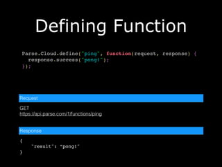 Parse - Backend as a Service | PPT