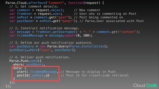 Parse London Meetup - Cloud Code Tips & Tricks | PDF