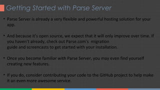 Parse Server Open Source | PPT