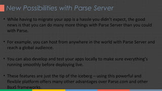 Parse Server Open Source | PPT