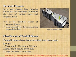 Parshall flume by ali hossain rafi | PDF