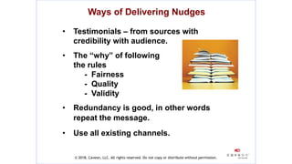 Using Nudges to Encourage Rule-Following by Our Test-Takers | PPT