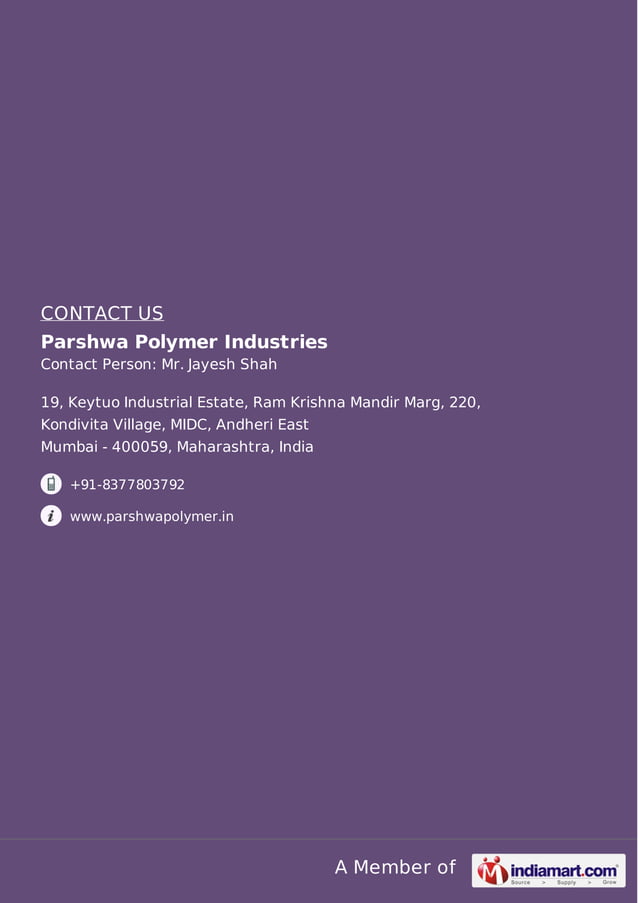 Parshwa polymer-industries | PDF