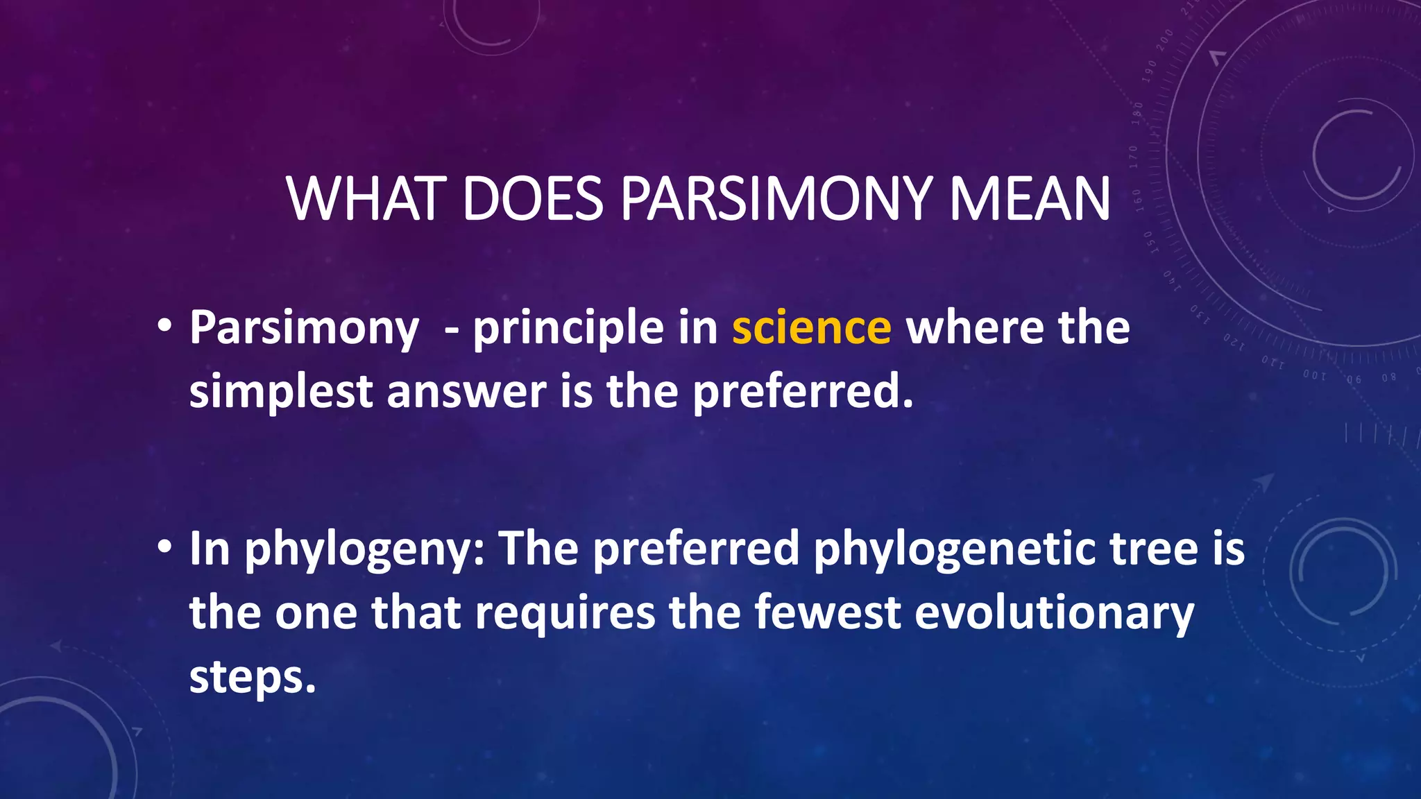 Parsimony methods | PPTX