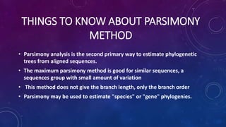 Parsimony methods | PPTX