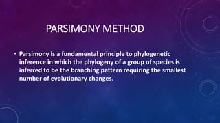 Parsimony methods | PPTX