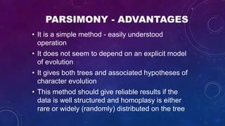 Parsimony methods | PPTX