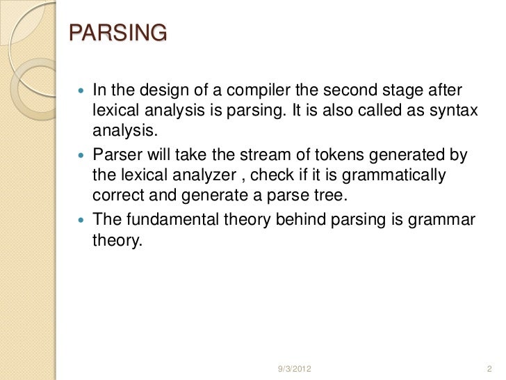 Parsing