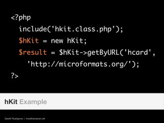 Parsing Microformats | PPT