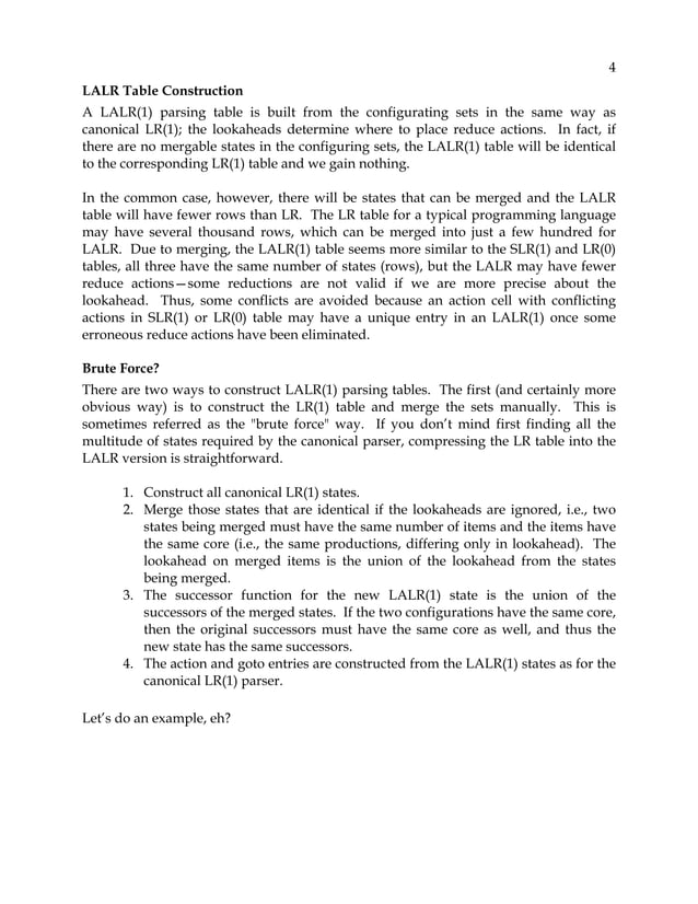 Parsing example | PDF | Programming Languages | Computing Parsing example | PDF | Programming Languages | Computing