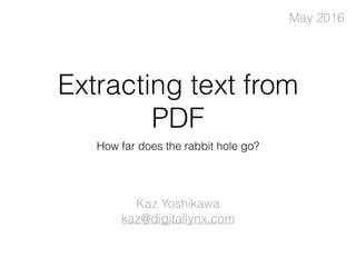 Extracting text from PDF (iOS) | PPT