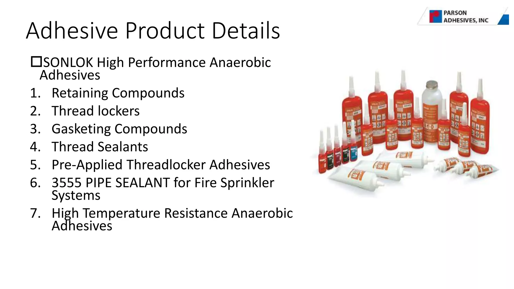 Parson adhesives | PPT
