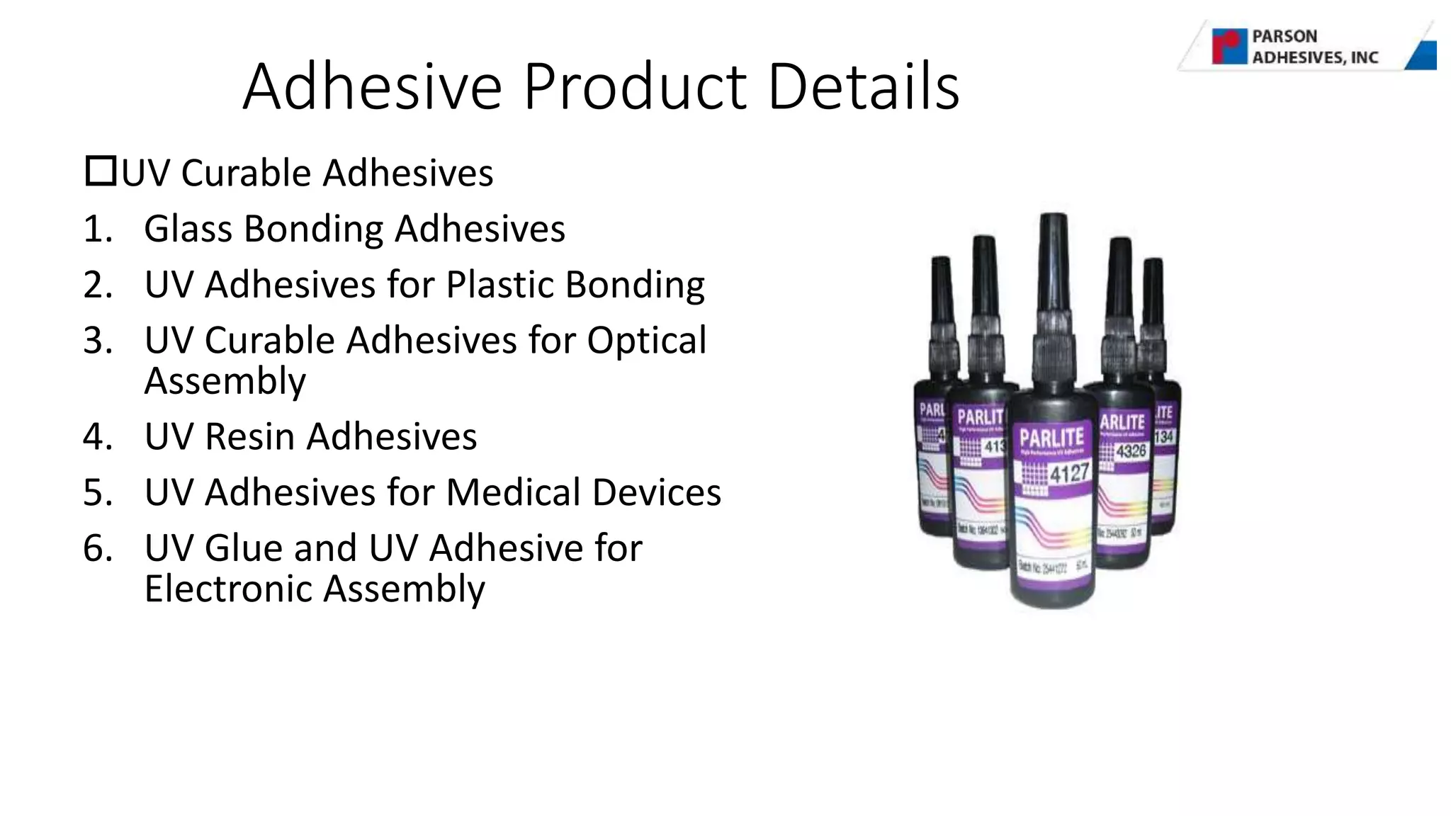 Parson adhesives | PPT