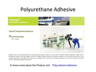 Adhesive Products by Parson adhesives | PPT