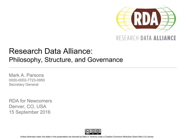 Philosophy, Structure, and Governance of RDA | PPTX