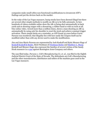 Gun Manufacturers Accused of Selling Weapons Designed to be Modified ...