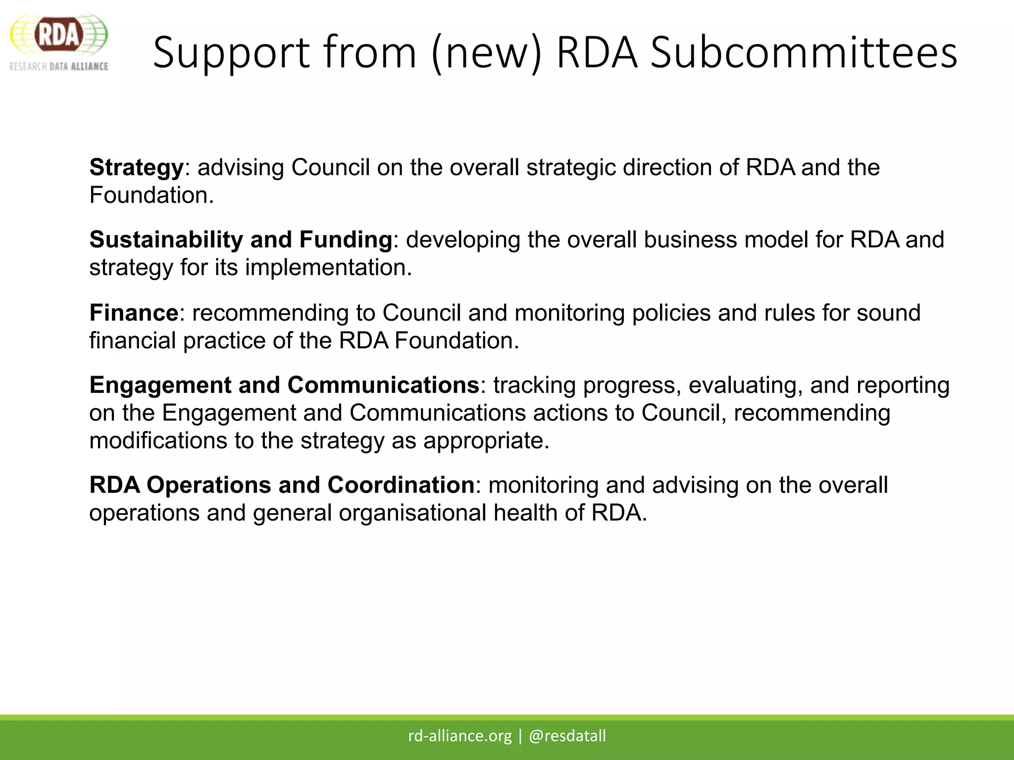 RDA Update for RDA/US Leadership | PDF