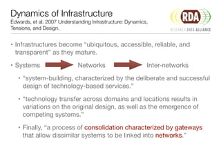 Learning from past infrastructure to embrace friction and create the ...
