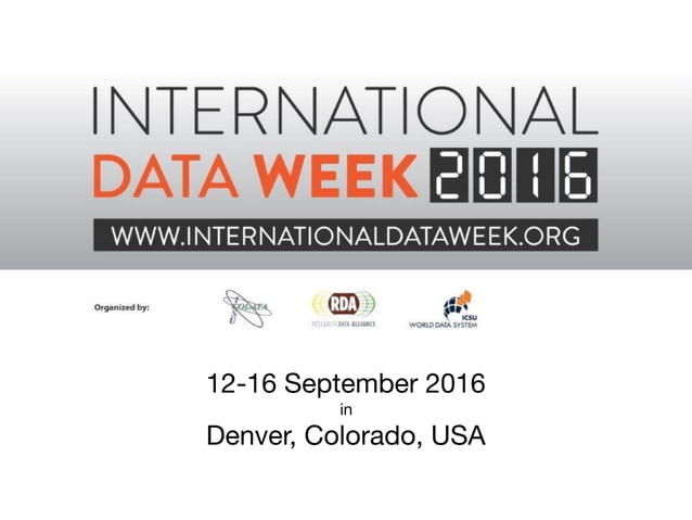 RDA, Data Citation, and PIDs for DataOne | PPT