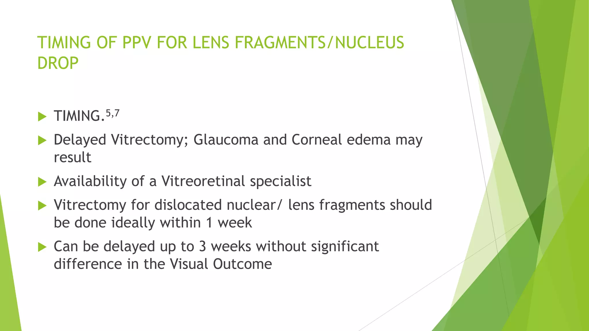 PARS PLANA VITRECTOMY FOR LENS DROP.pptx