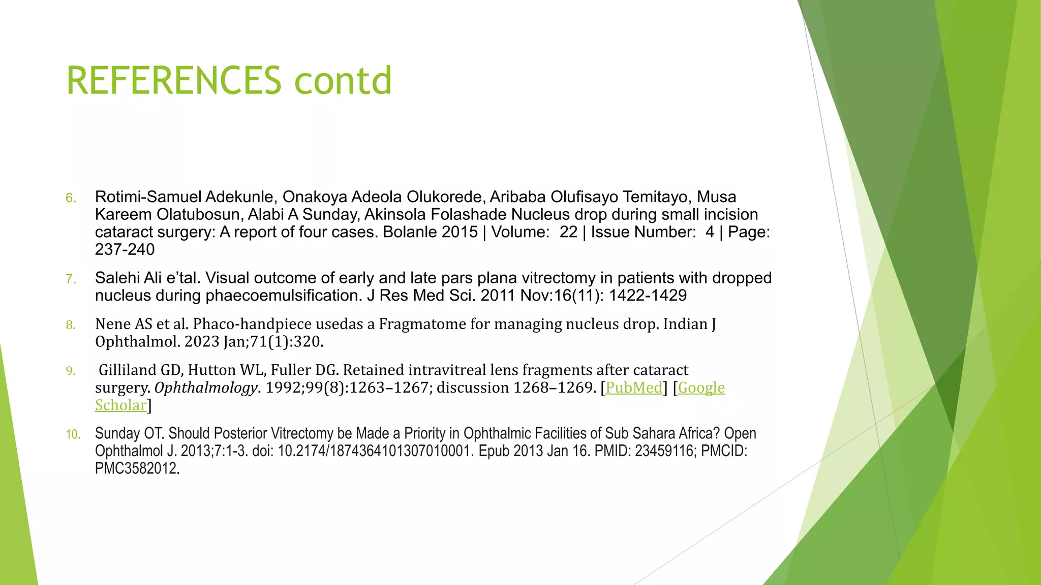 PARS PLANA VITRECTOMY FOR LENS DROP.pptx