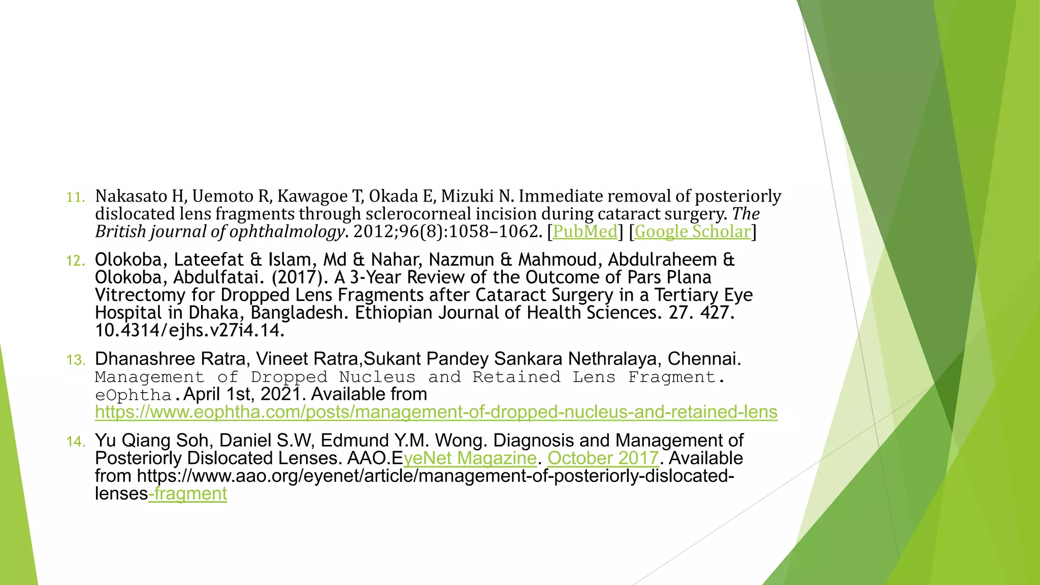 PARS PLANA VITRECTOMY FOR LENS DROP.pptx