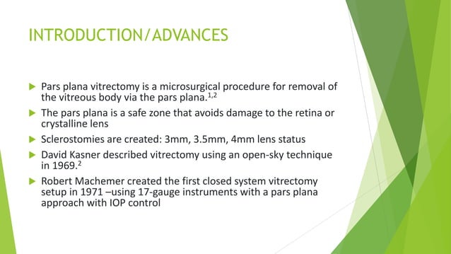 PARS PLANA VITRECTOMY FOR LENS DROP.pptx | Eye and Vision Conditions | Diseases and Conditions