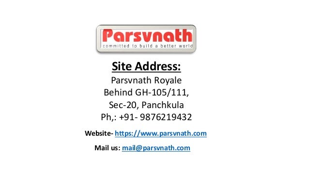 Parsvnath royale, panchkula an abode for ppt | PPTX