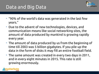 Big data ppt presentation of Big data p | PDF