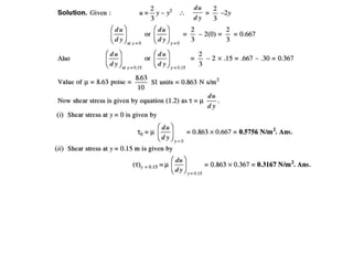 Fluid Mechanics : Properties of fluid: numerical : part 1 | PPTX