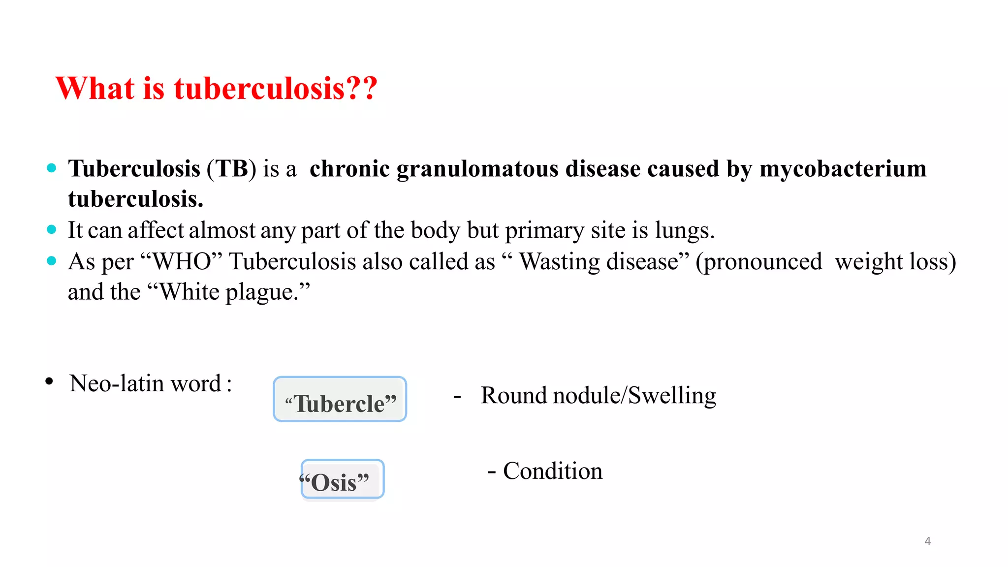 Part- 1. Pathophysiology of TB and 1st and 2nd line AKT, DR. Kiran G ...