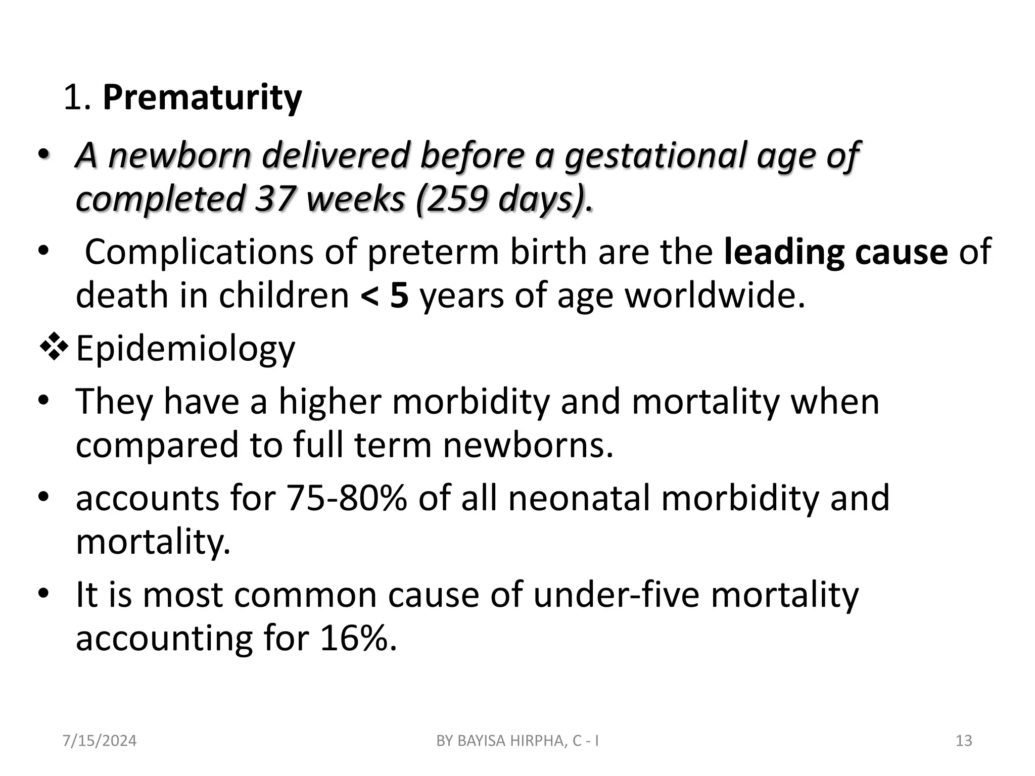 PART-1. NEONATAL CLASSIFICATION & COMMON PROBLEMS.pptx