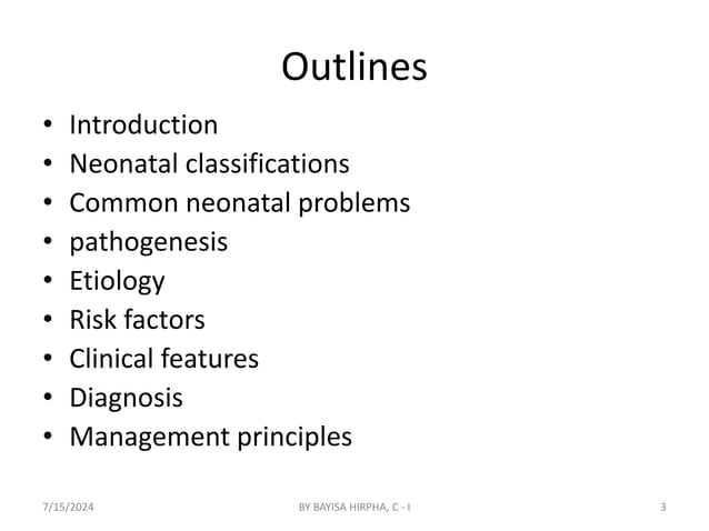 PART-1. NEONATAL CLASSIFICATION & COMMON PROBLEMS.pptx