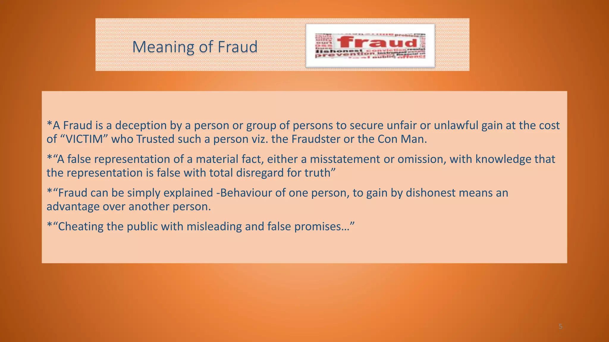 Part 1- FRAUD AWARENESS -LESSONS-PART-1 | PPTX